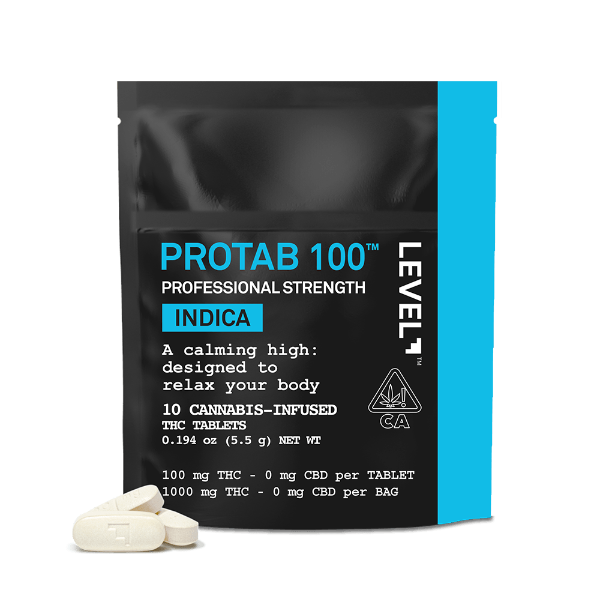 LEVEL - Protab 100 Indica – Premium Cannabis Product at Airfield Supply Co in Redwood City, CA